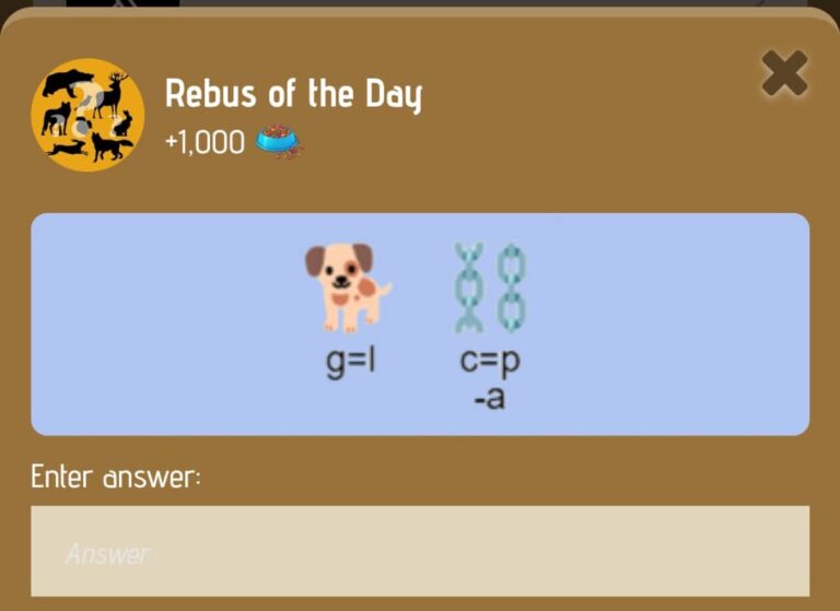 Zoo Riddle Of the Day & Rebus Today February 2025 - Daily Combo Update ...